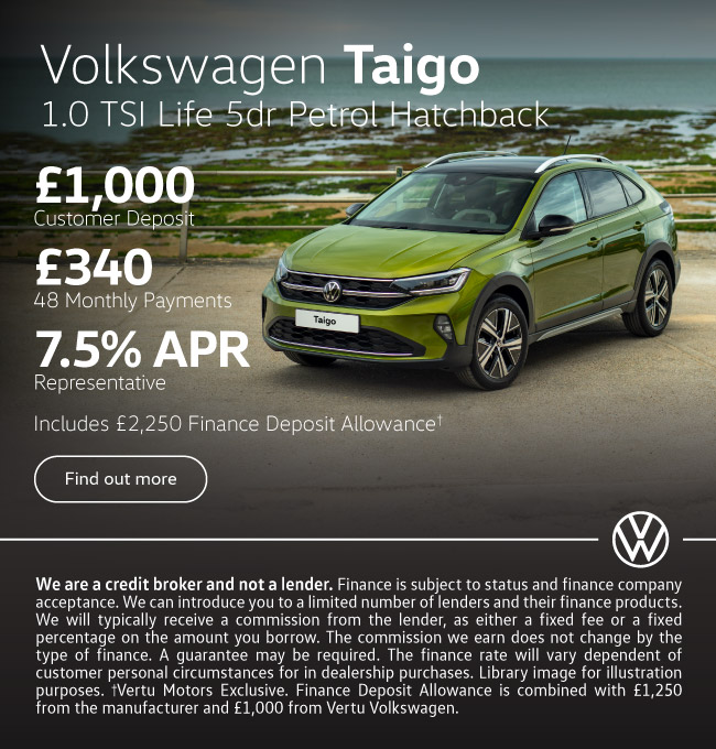 New Volkswagen Cars for Sale | New VW Deals | Vertu Motors